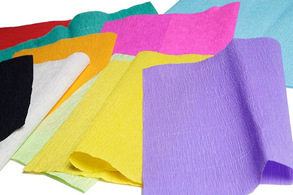 Kreativ hobby med Crepe papir farvemix - Til collage og dekoration