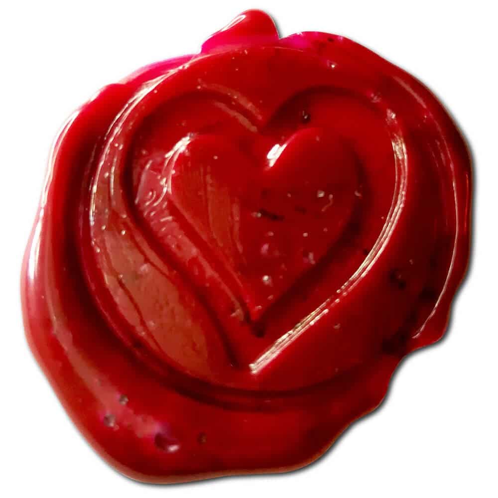 Køb billig kvalitets segl stempel med hjerte motiv - Sjovogkreativ.dk