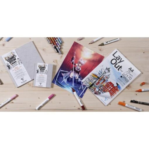 Clairefontaine Layout Pad DIN A4: Perfekt til Tegning med Tuscher