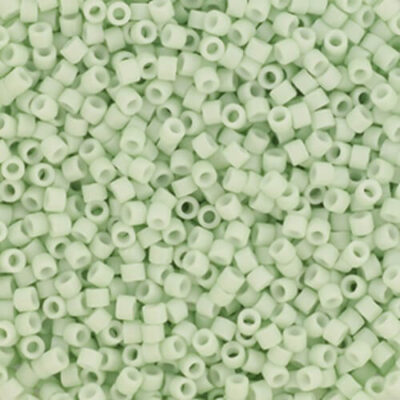 Miyuki Delica Perler Opaque Matte Light Mint - Smukke Glasperler