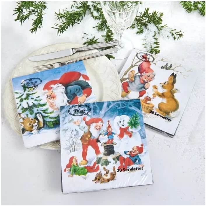 Vilhelm Hansen Servietter: Kunstneriske og sjove Juleservietter